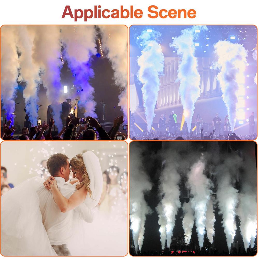 FLROHA Fog Machine For Wedding Machine Fogger Multi-angle LCD Display ...