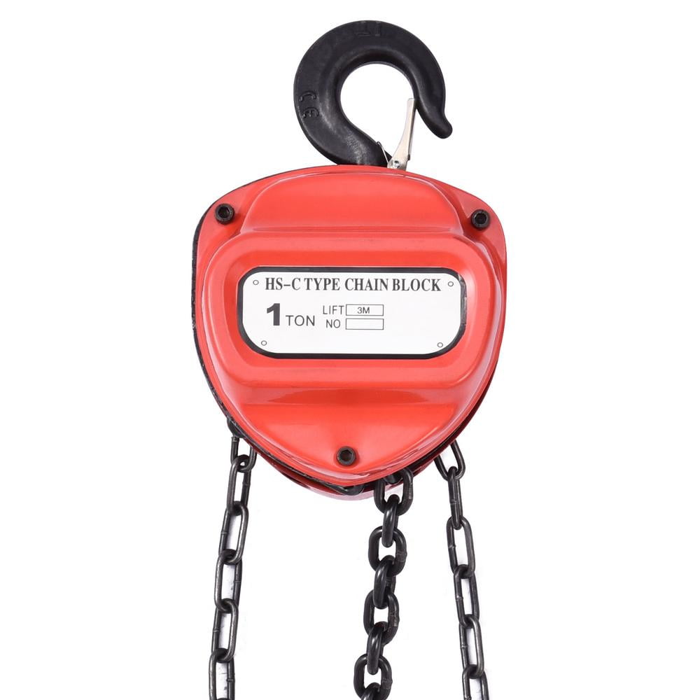 FLROHA Manual Chain Hoist Heavy Duty Chain Fall Hoist 10 Ft Lift Hand ...