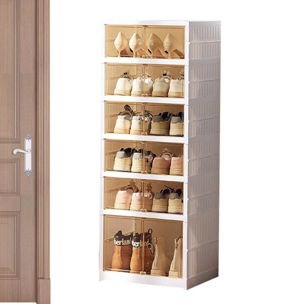 FLROHA Shoe Rack Storage Organizer Sneaker Storage Shoe Carousel with ...