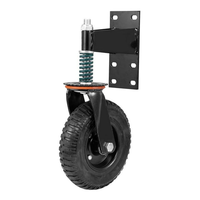 FLROHA Spring Loaded Gate Wheel Gate Caster Heavy Duty Fence Wheel ...