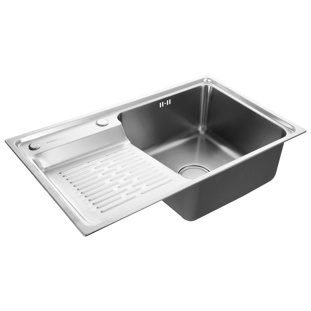 FLROHA Stainless Steel Kitchen Sink Bathroom Sinks Elegant Wash Basin ...