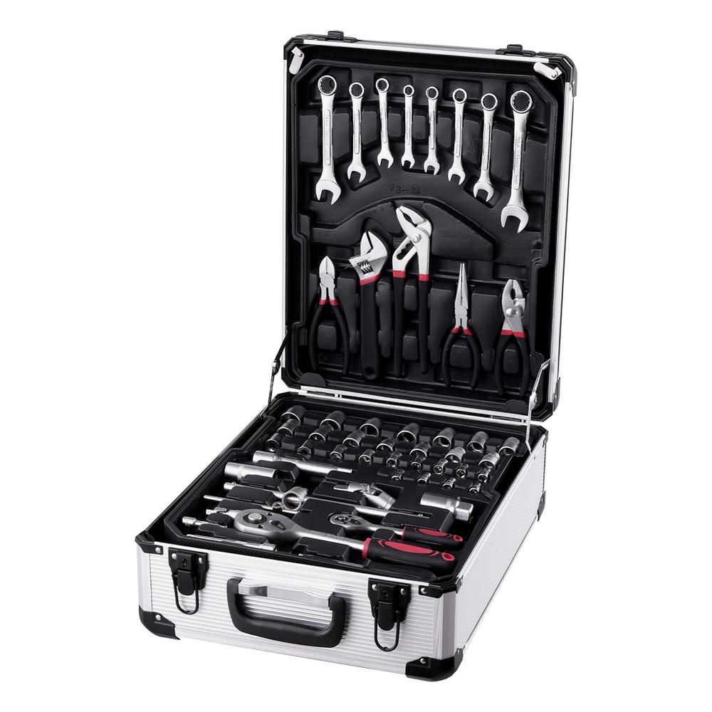 FLROHA Trolley Case Tool Set Tool Kit with Rolling Tool Box Tool Sets ...