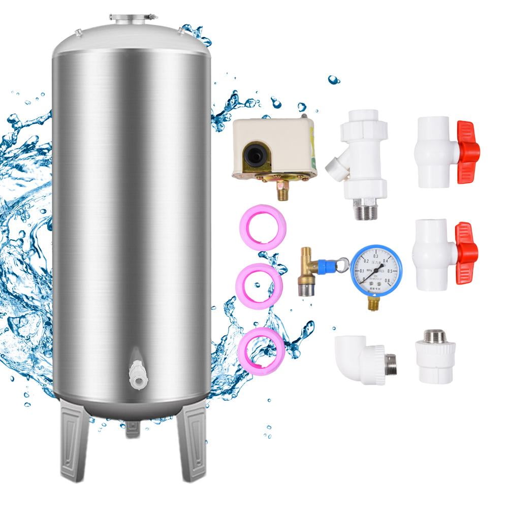 FLROHA Water Pressure Tank for Home 160L Vertical Water Storage Bladder ...