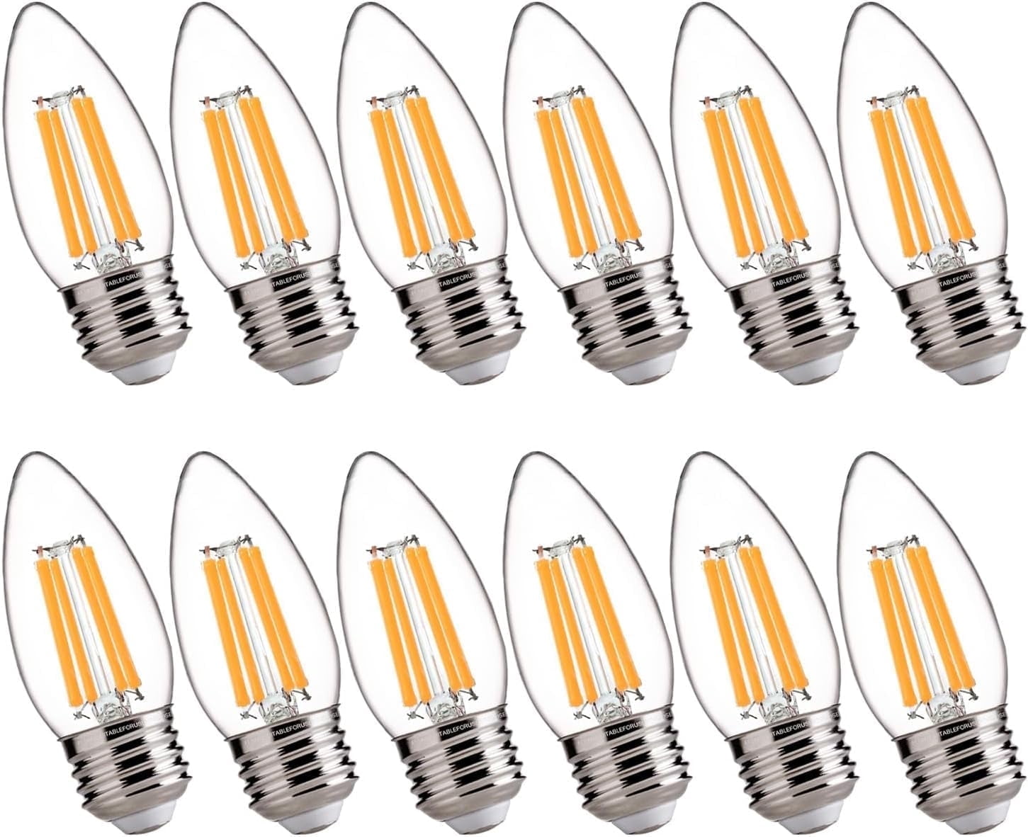 FLSNT 100W Equivalent B11 LED Candelabra Bulbs, 800LM Dimmable LED ...