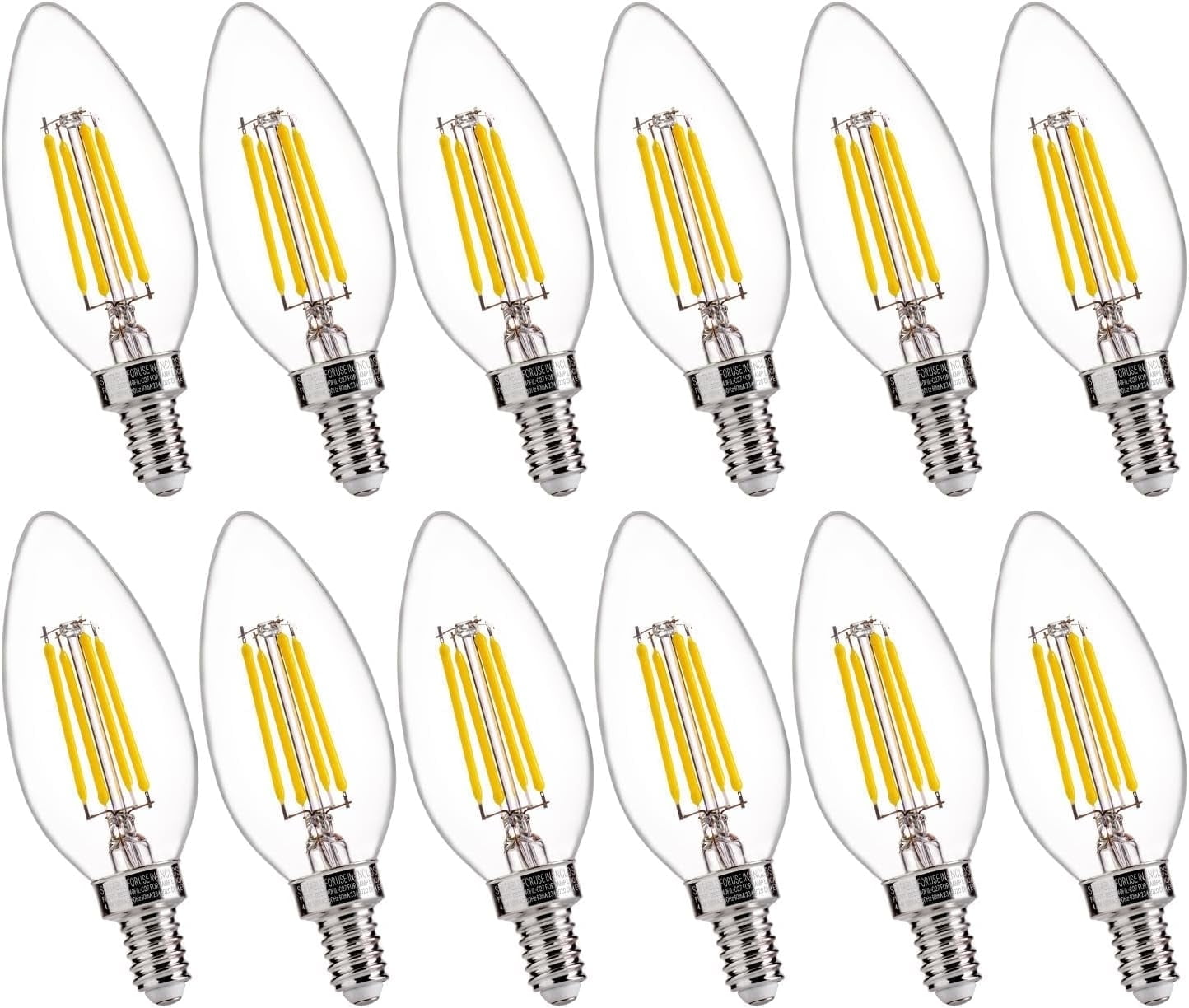 FLSNT B10 Dimmable LED E12 Candelabra Bulbs, 40W Equivalent LED ...