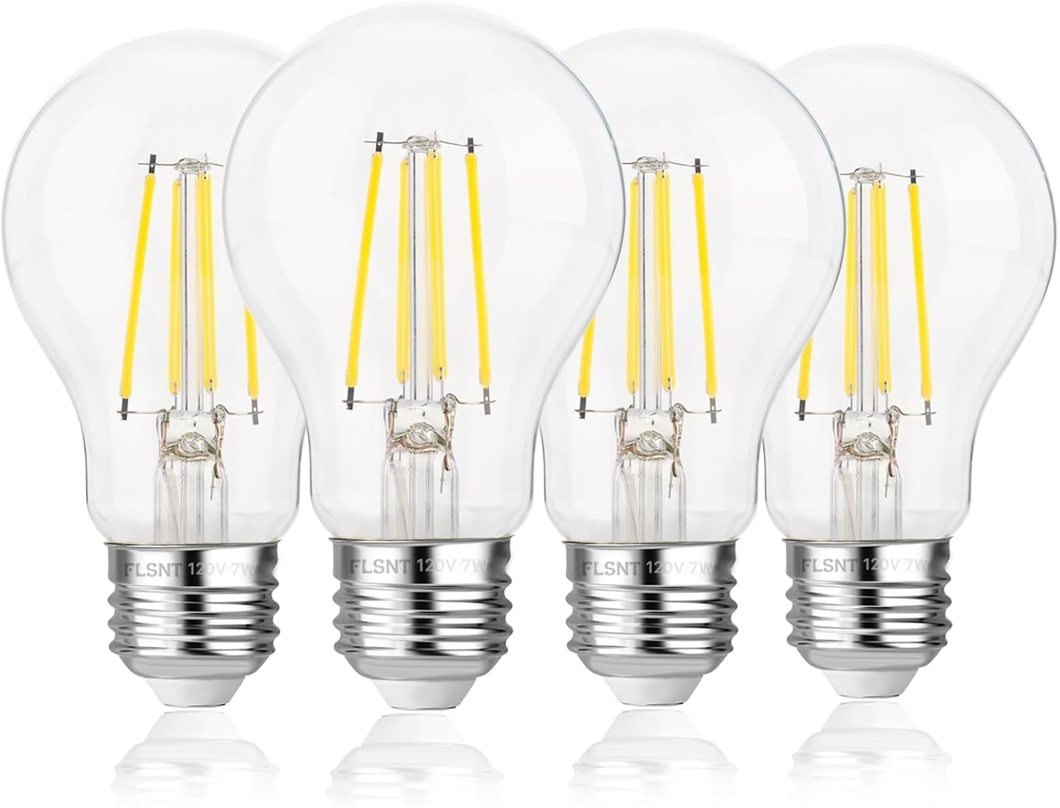 A19 Dimmable LED Light Bulbs, Efficient 7W(60W Equivalent ), 800Lumens ...