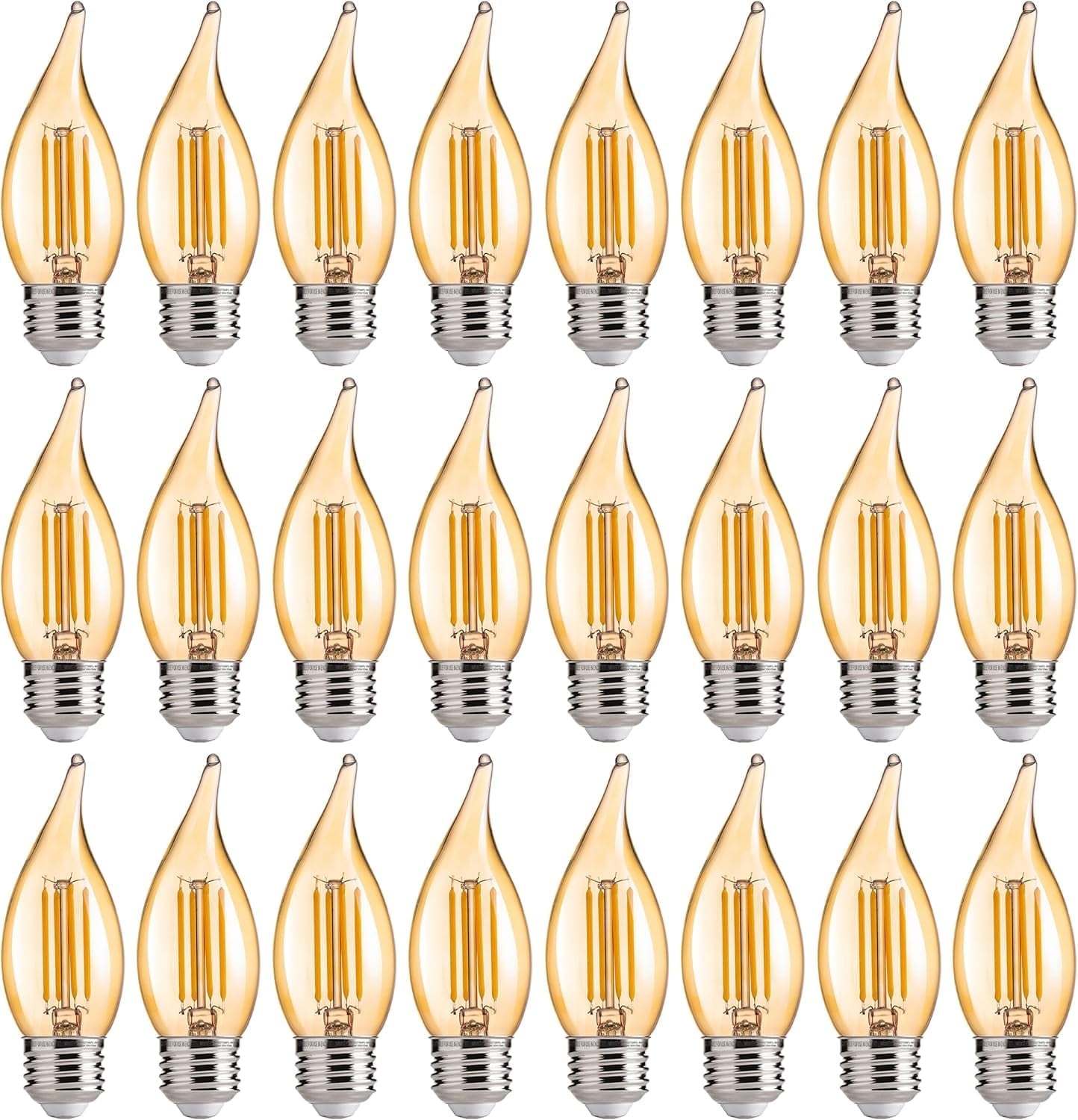 FLSNT CA11 E26 LED Candelabra Bulbs, Dimmable LED Chandelier Light ...