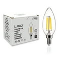 FLSNT, Daylight Chandelier Bulb, E12 Lamp Base, 4 Watts, LED Long Life ...
