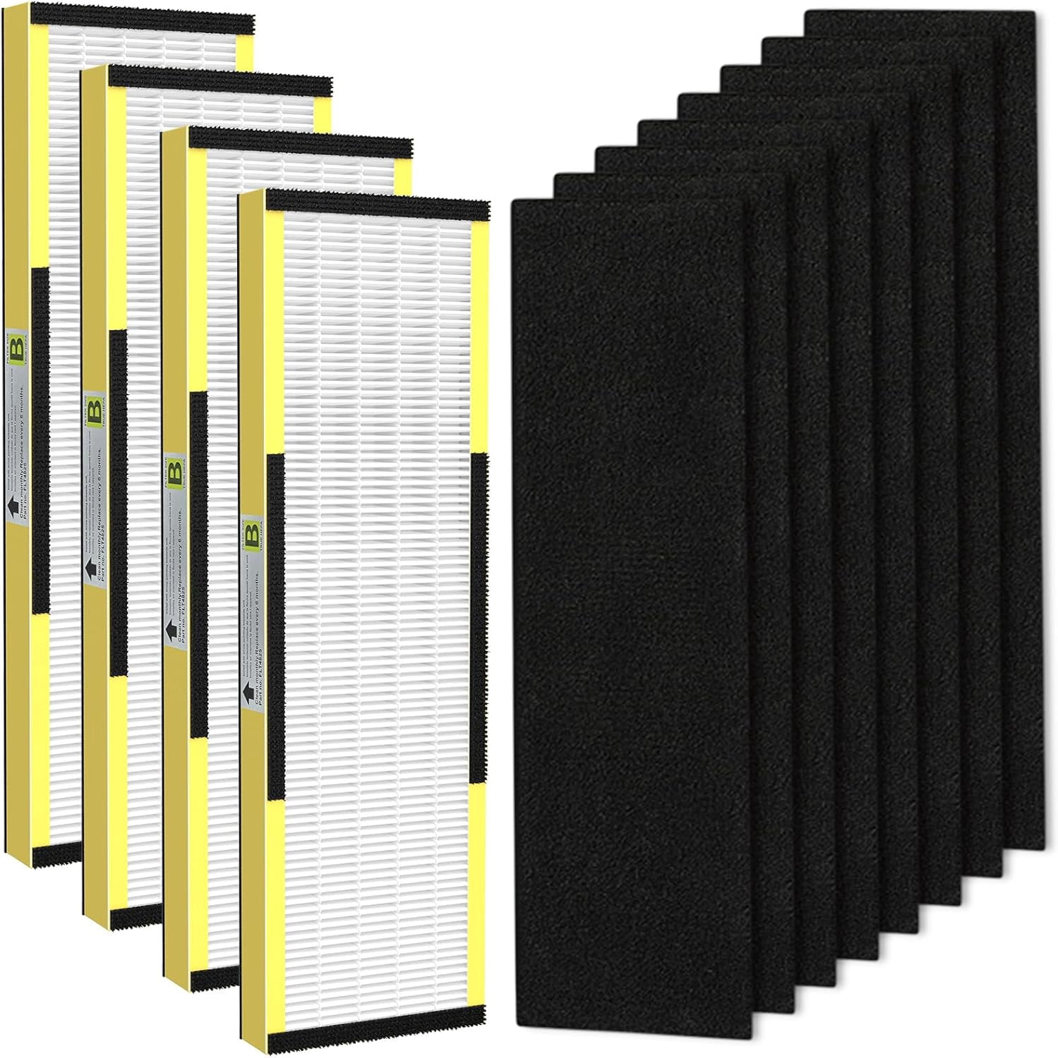 FLT4825 HEPA Filter B Replacement with Activated Carbon Pre-Filters ...