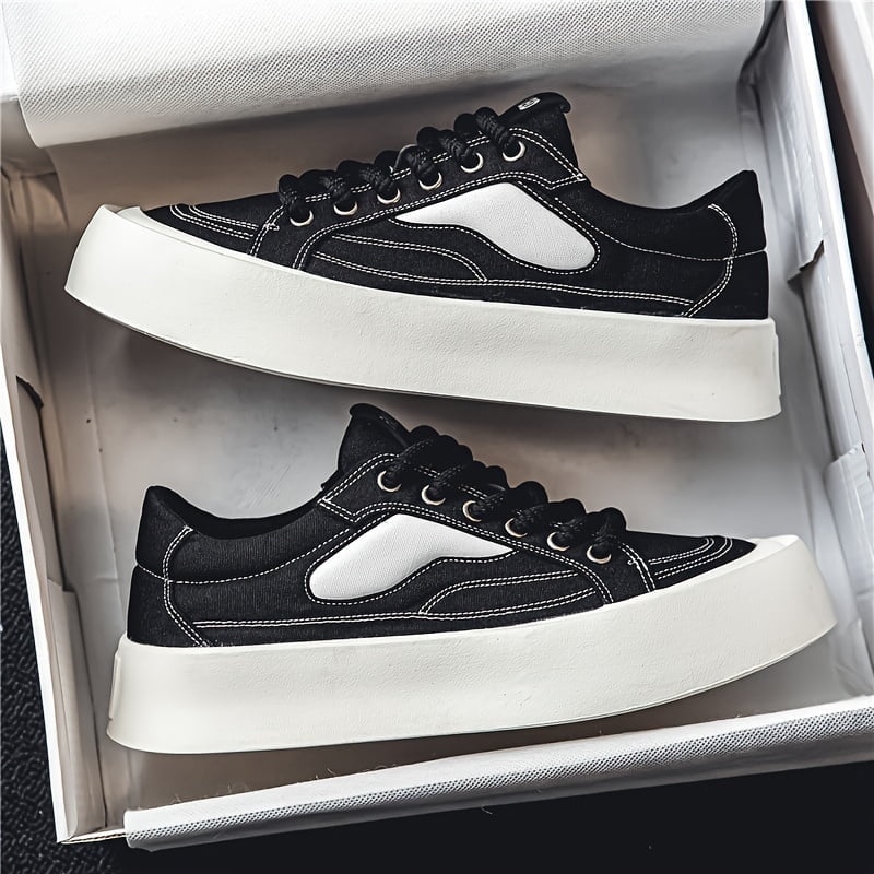 FLTHDD Men‘s Platform Shoes Trendy Durable Non Slip Outdoor Walking ...