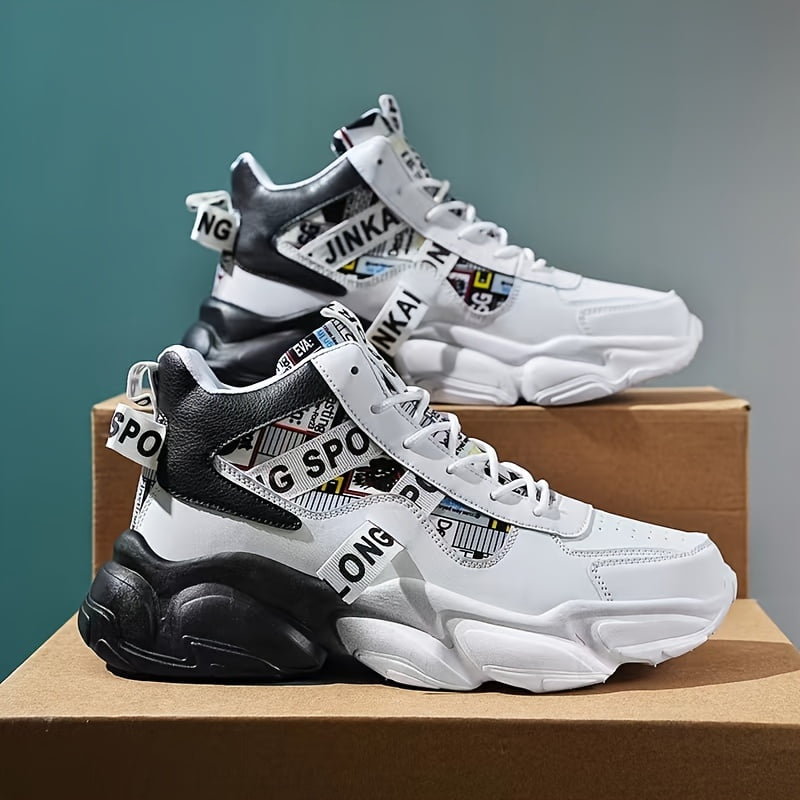 FLTHDD Men‘s Trendy Basketball Shoes Non Slip Shock Absorption All ...