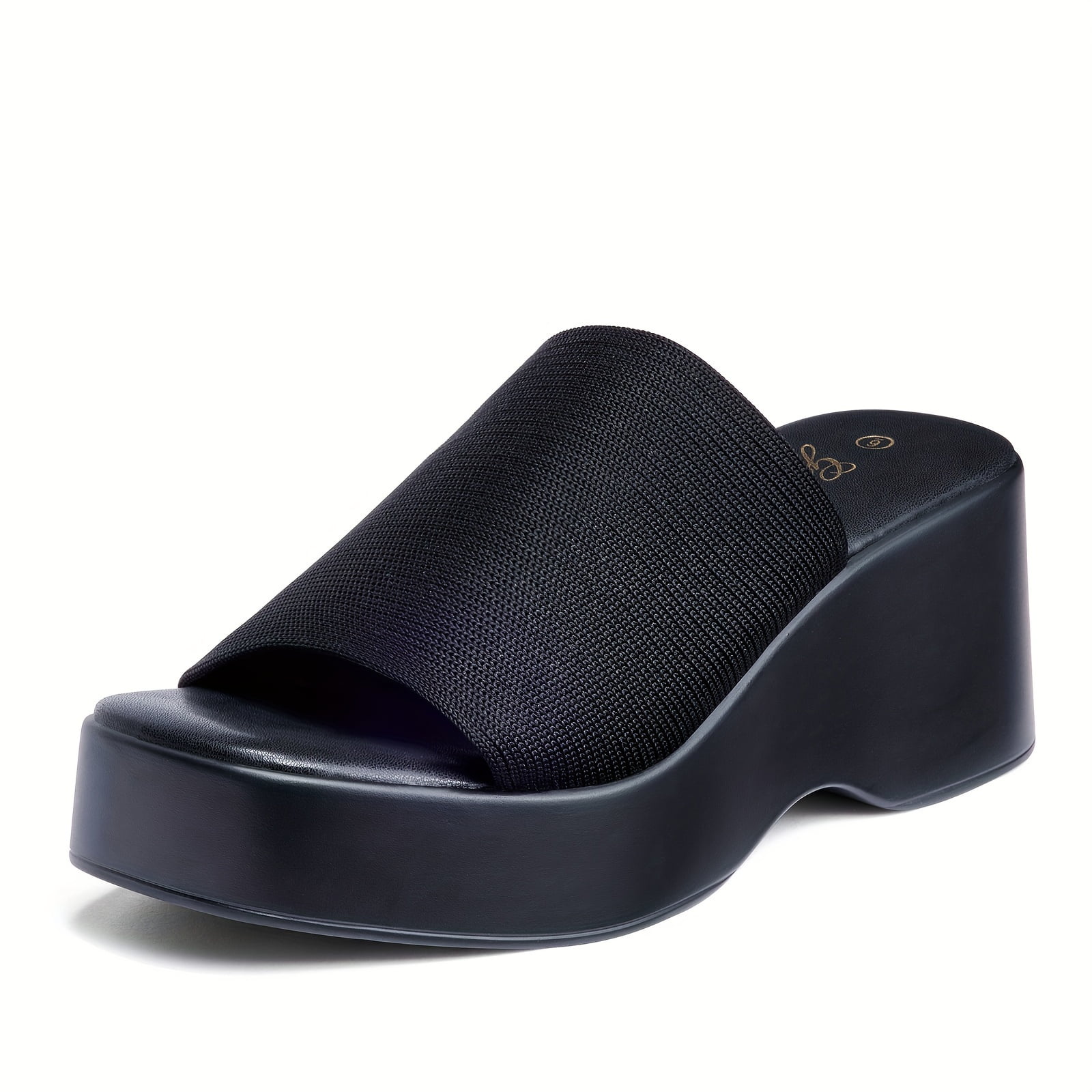 FLTHDD Women Platform Sandals Open Toe Wedge SIides Sandals Slip On ...