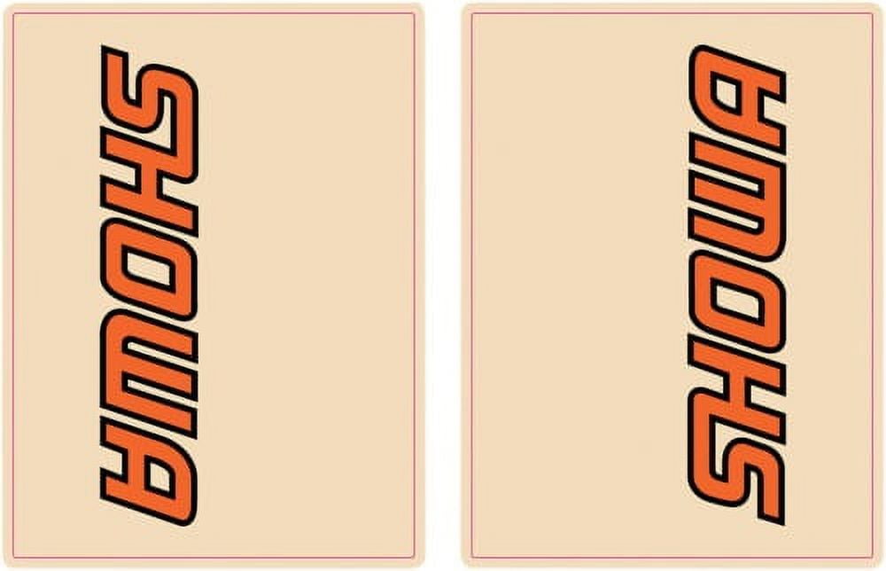 Flu Designs Inc 01010 Upper Fork Showa Decal - Orange/Black - Walmart.com