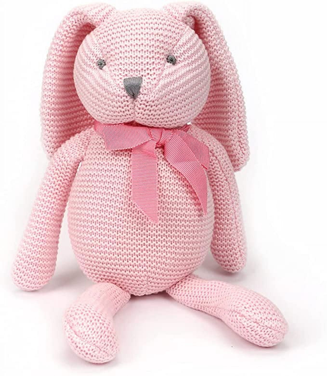 FLUFFYFUN Plush Baby Bunny Rabbit Stuffed Animal Toy (Pink) - Walmart.com