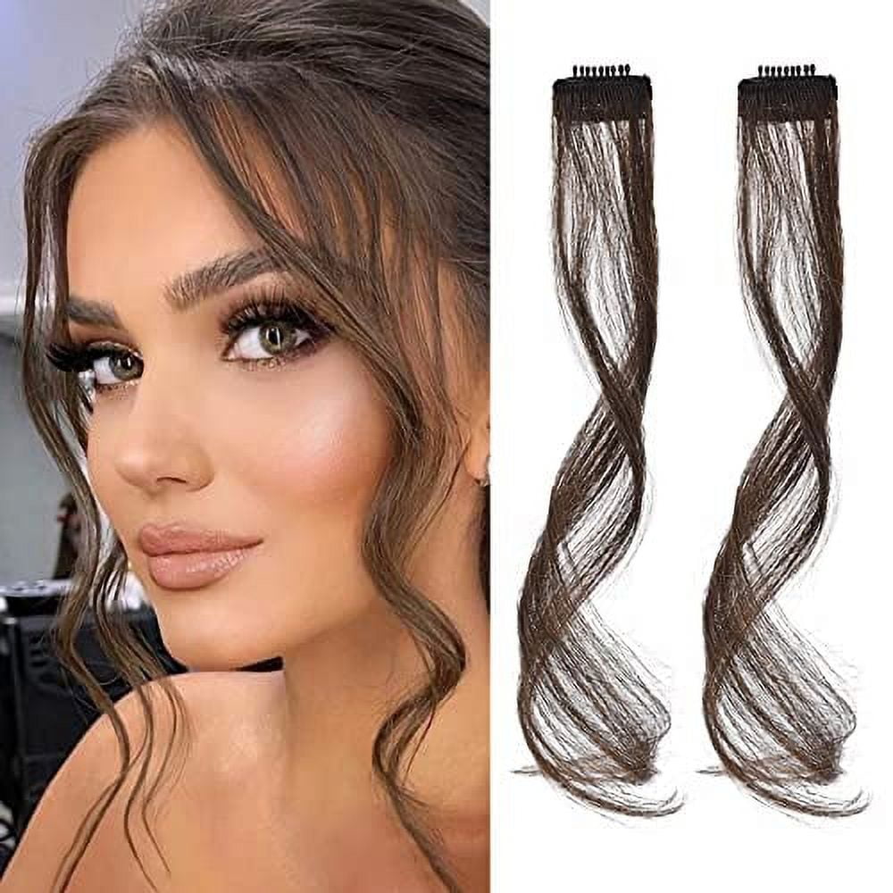 FLUFYMOOZ Side Air Bangs,2PCS Clip in Bangs Front Side Bangs Set Long ...