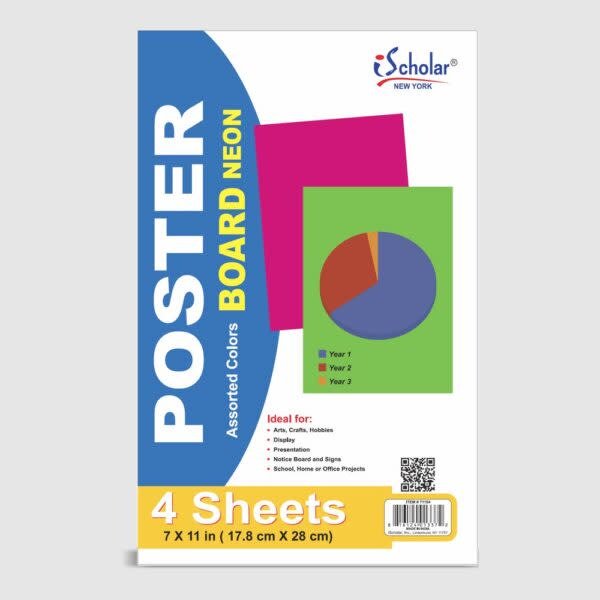 FLUORESCENT 7X11 Poster Board [71104] - Walmart Business Supplies