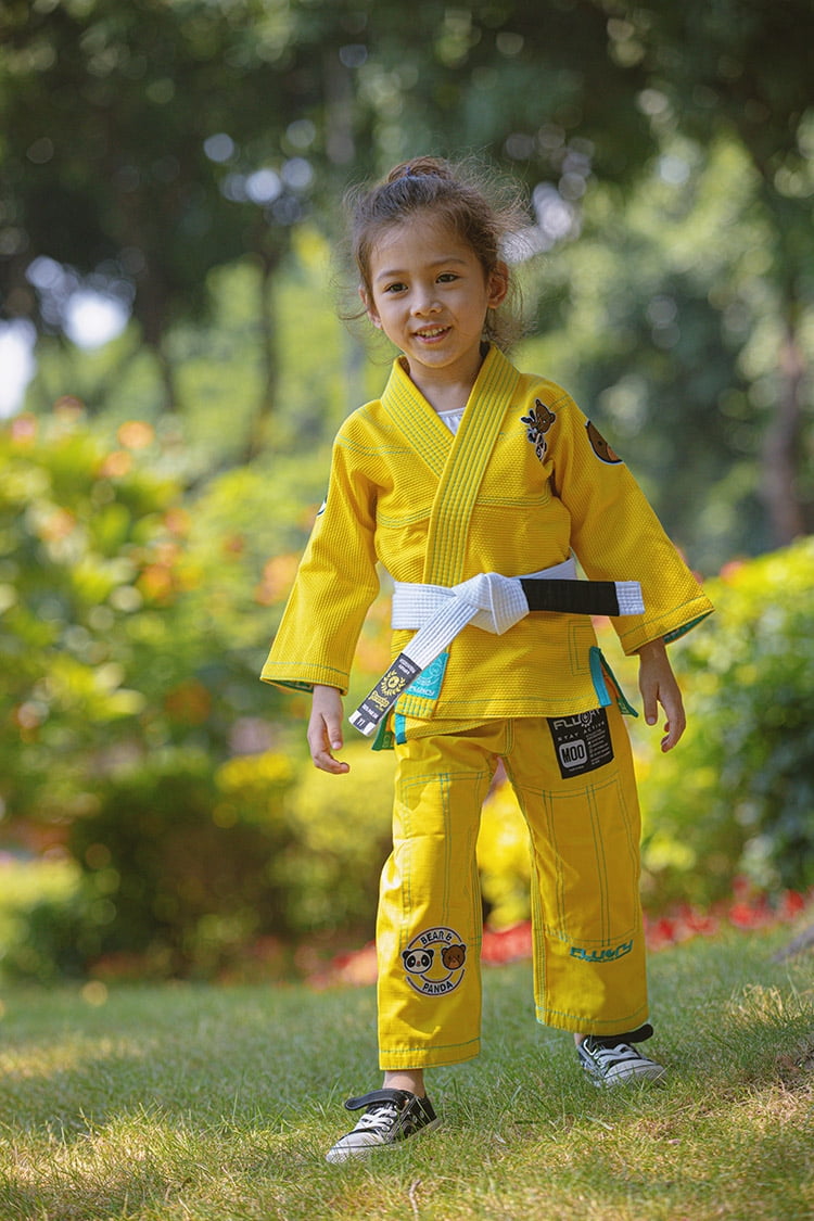 FLUORY Kids Youth Childrens All Around Brazilian Jiu Jitsu BJJ Gi ...
