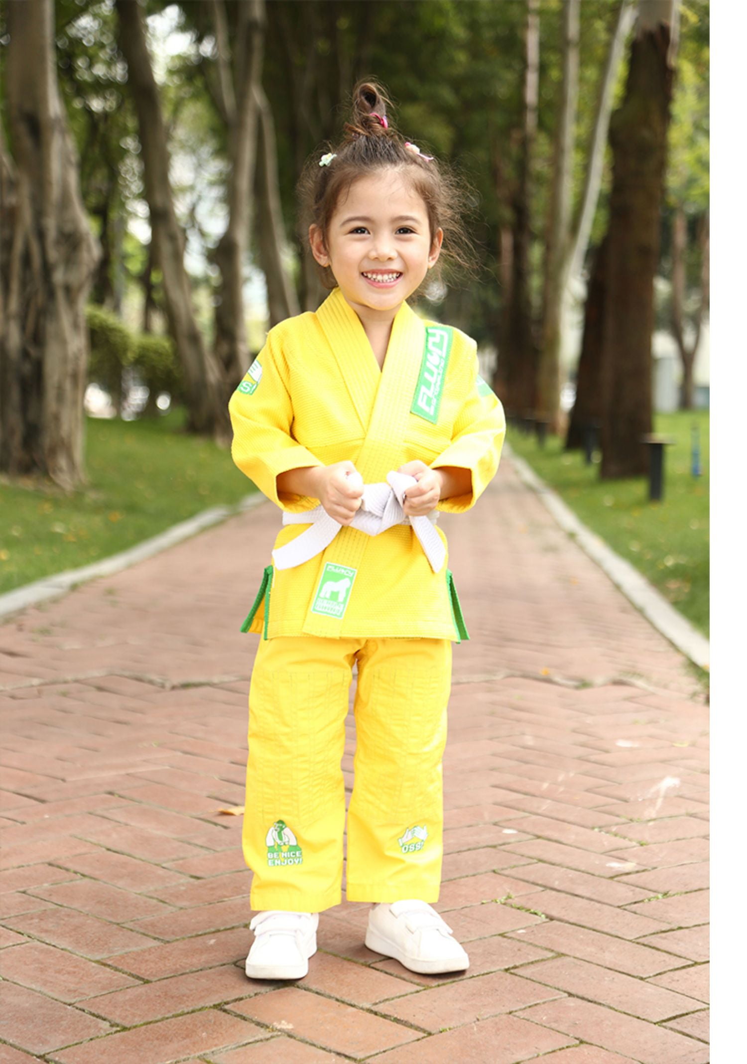 FLUORY Kids Youth Childrens All Around Brazilian Jiu Jitsu BJJ Gi ...