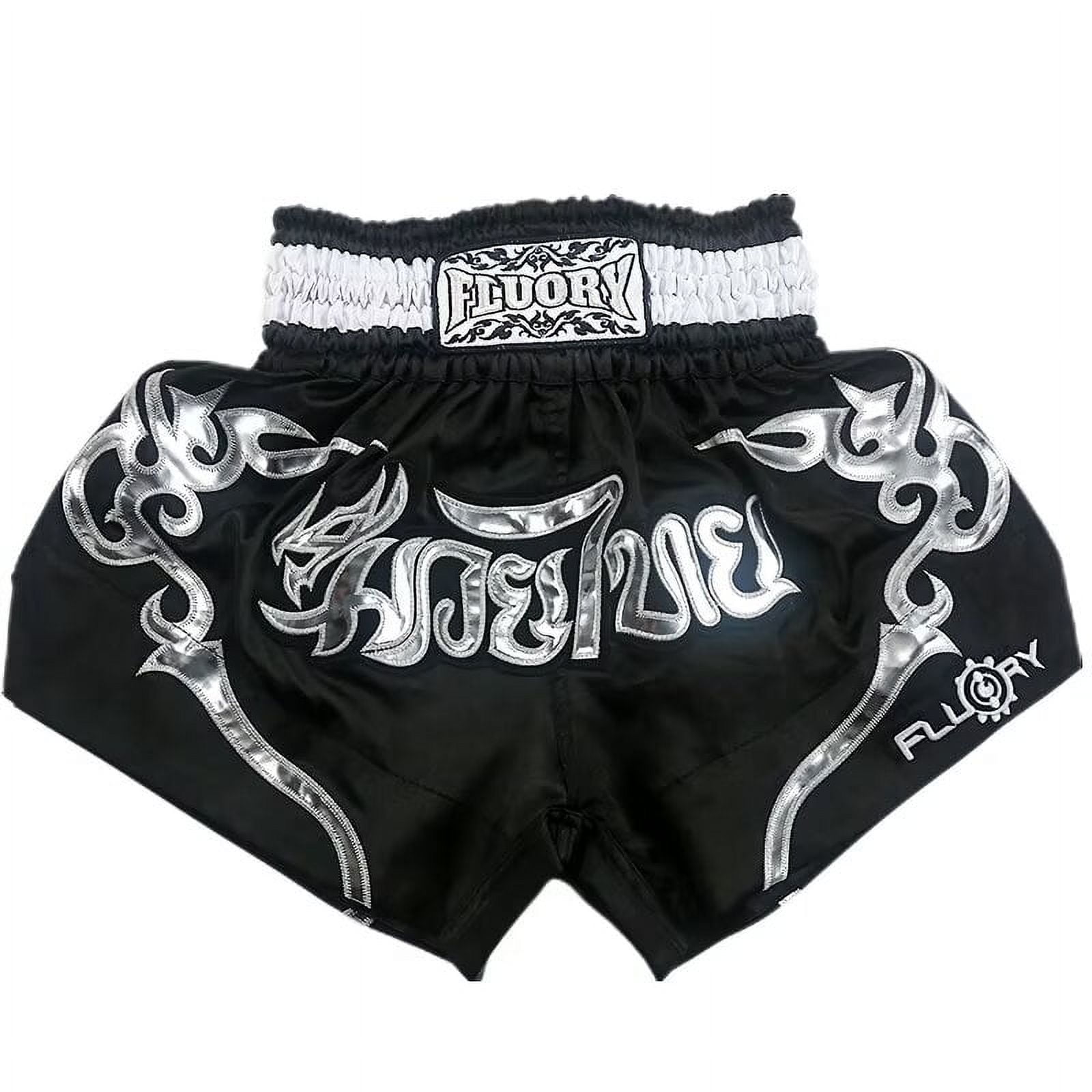 FLUORY Muay Thai Shorts Thai Boxing Shorts Martial Arts Kickboxing ...