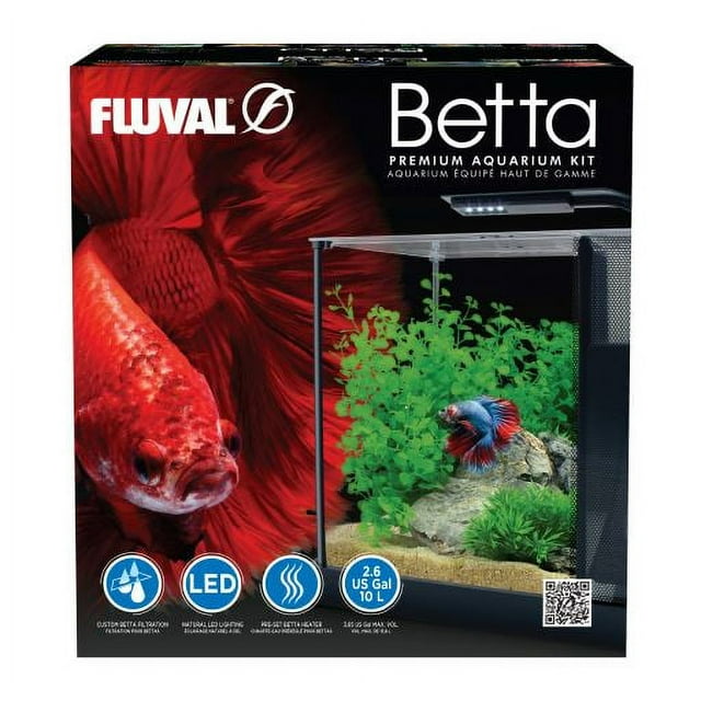FLUVAL PREMIUM BETTA KIT - 10 L (2.6 US GAL) - Walmart.com