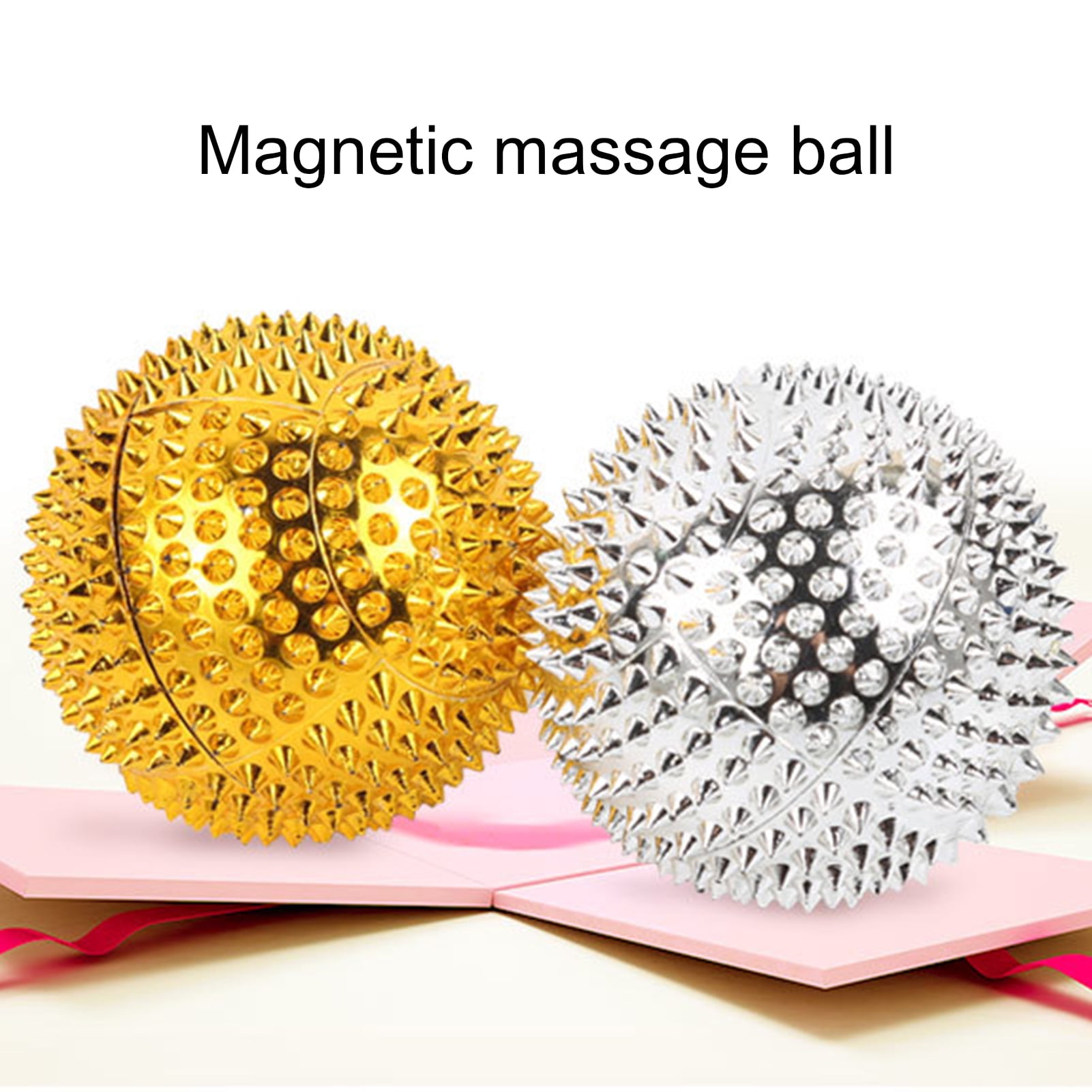 FLW 1 Pair Magnetic Hand Fitness Ball Needle Mini Health Physical ...
