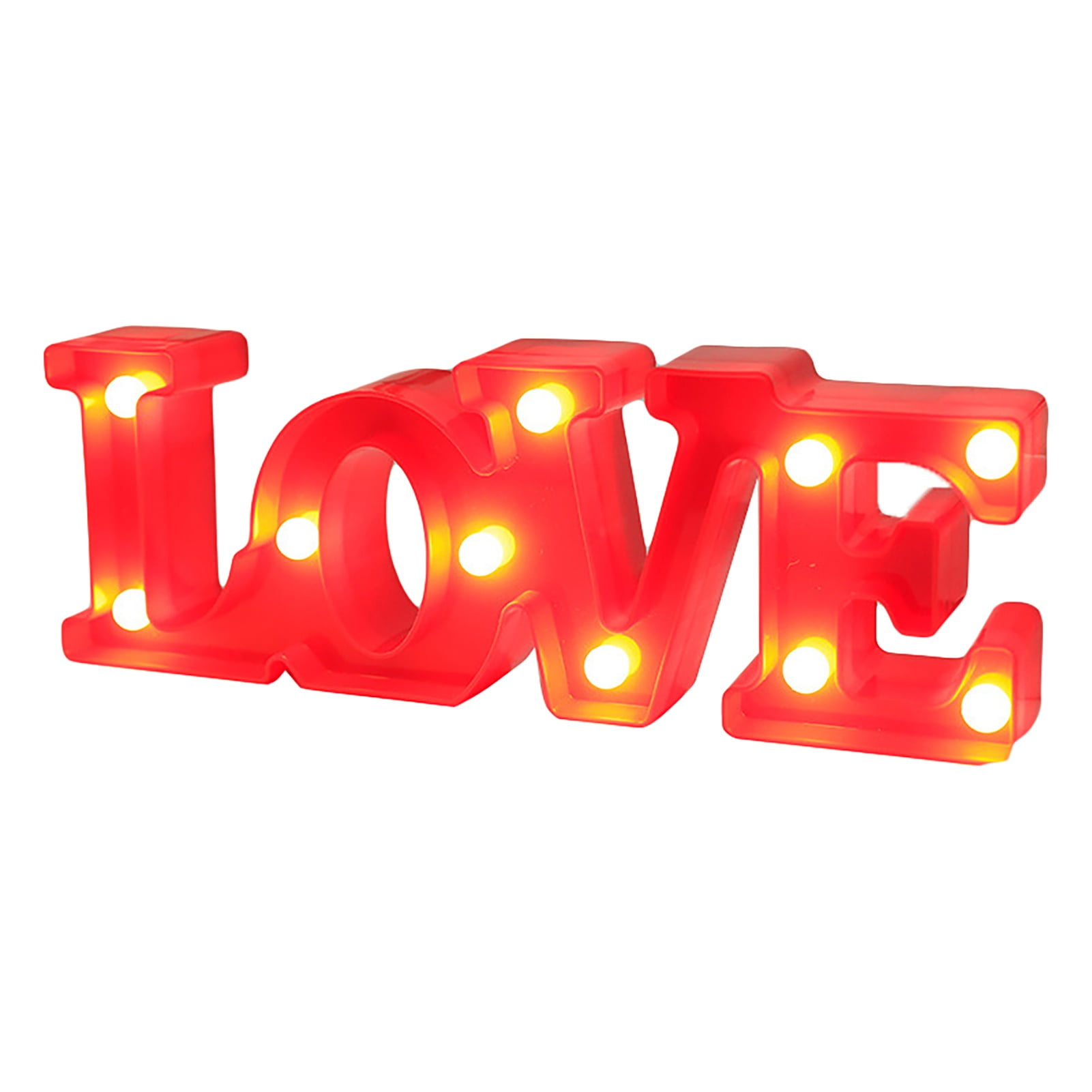 FLW Letter Light Battery Operated Romantic Express Love Props LED ...
