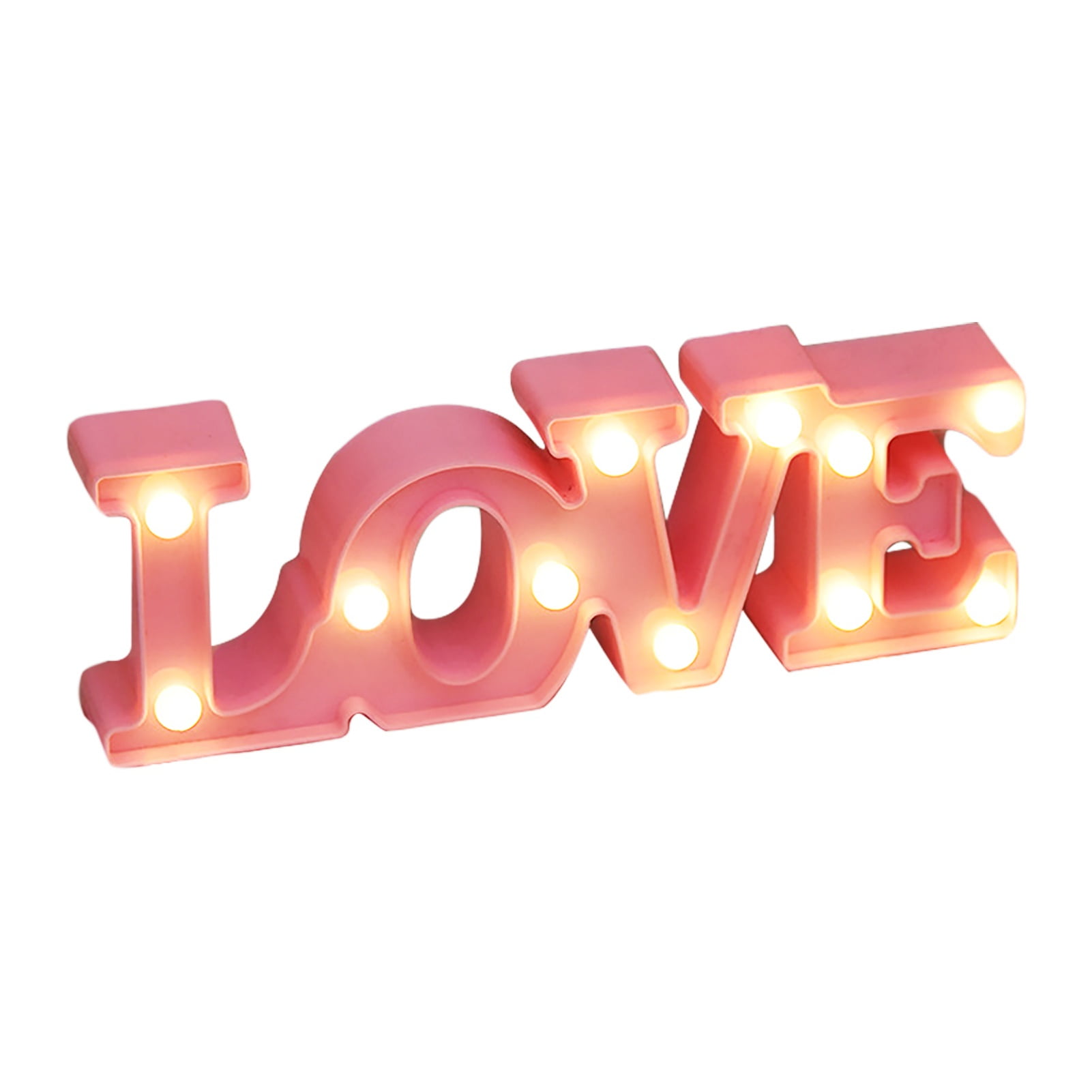 FLW Letter Light Battery Operated Romantic Express Love Props LED ...