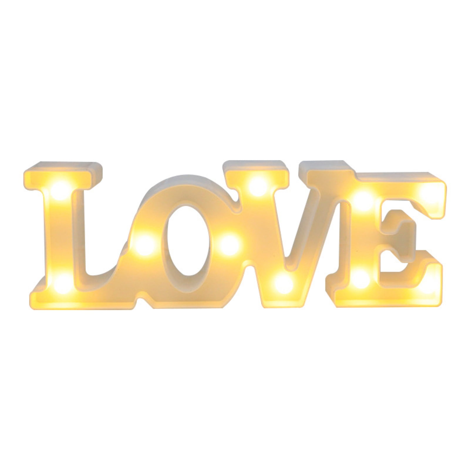 FLW Letter Light Battery Operated Romantic Express Love Props LED ...