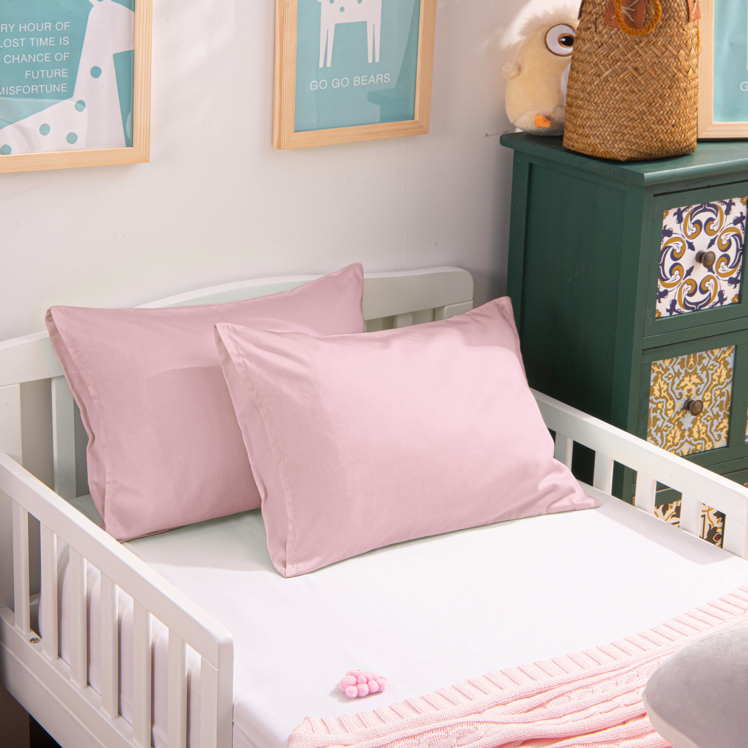 Flxxie 500 Count Egyptian Cotton Toddler Pillowcases, Ultra soft Travel ...