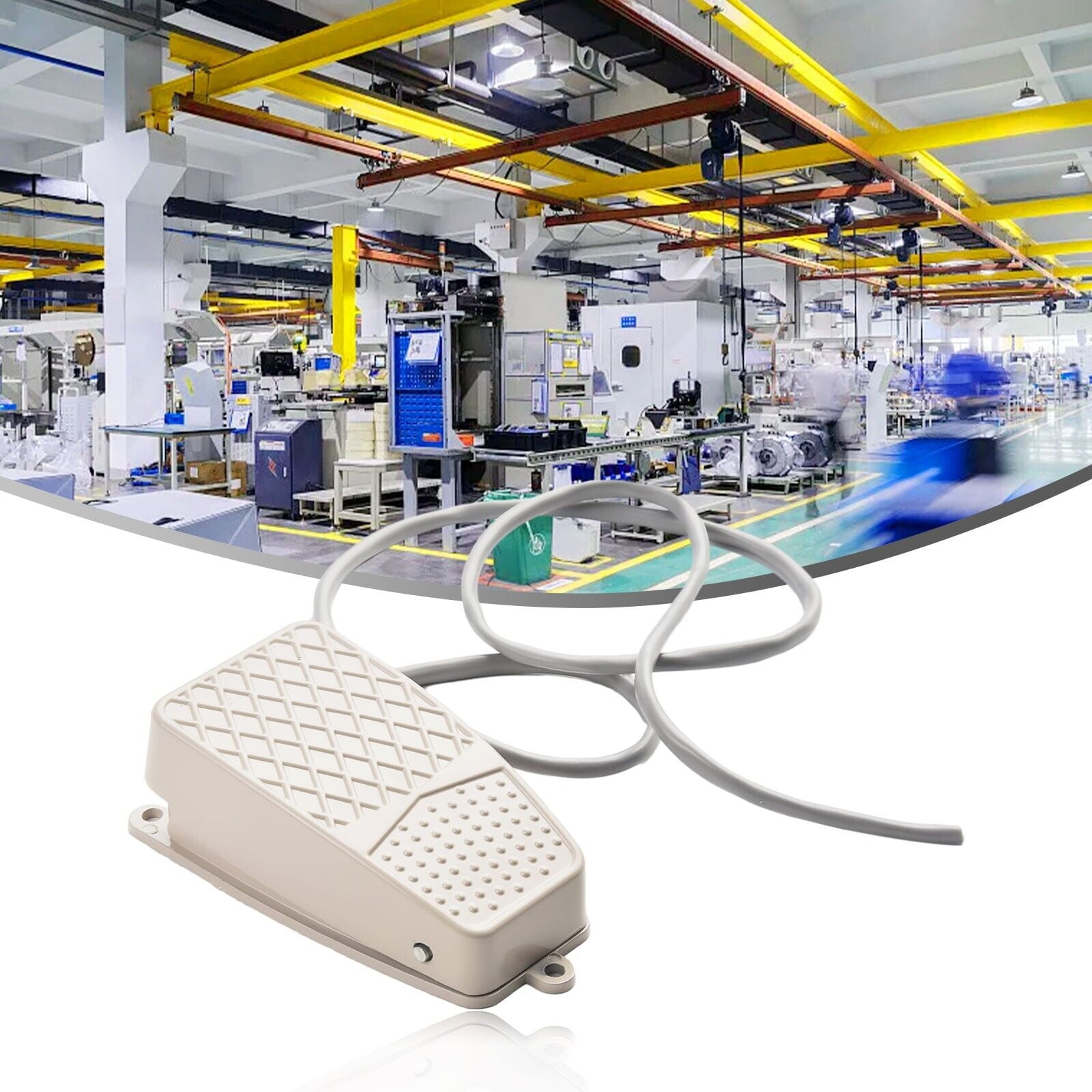 FLY FS 2 Momentary Metal Foot Pedal Switch 10A SPDT 1NO1NC Footswitch ...