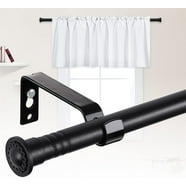 LCOKEIY Black Curtain Rod with Brackets for Windows 28 to 64 inches , 0 ...