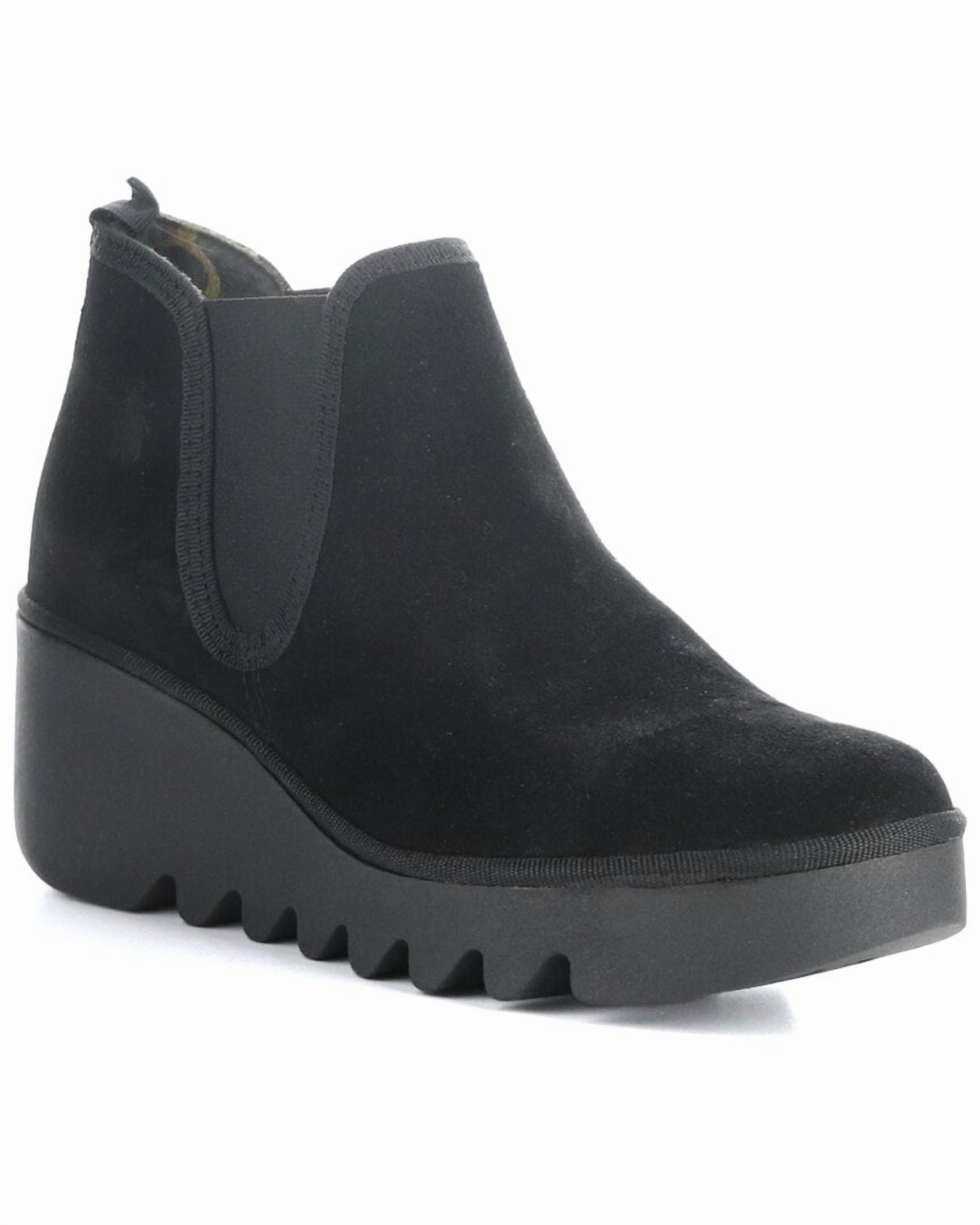 FLY London Byne Suede Boot, 36, Black - Walmart.com