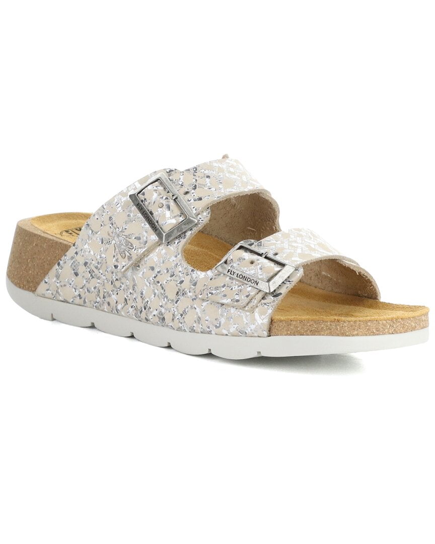 FLY London Caja Leather Sandal, 37 - Walmart.com