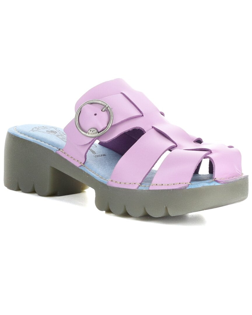 FLY London Envy Leather Sandal, 39 - Walmart.com