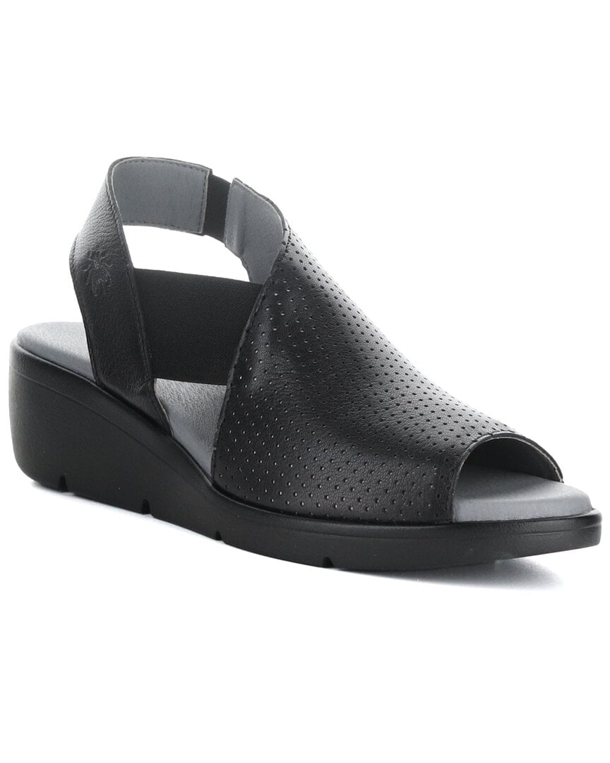 FLY London Nisi Leather Wedge Sandal, 36 - Walmart.com