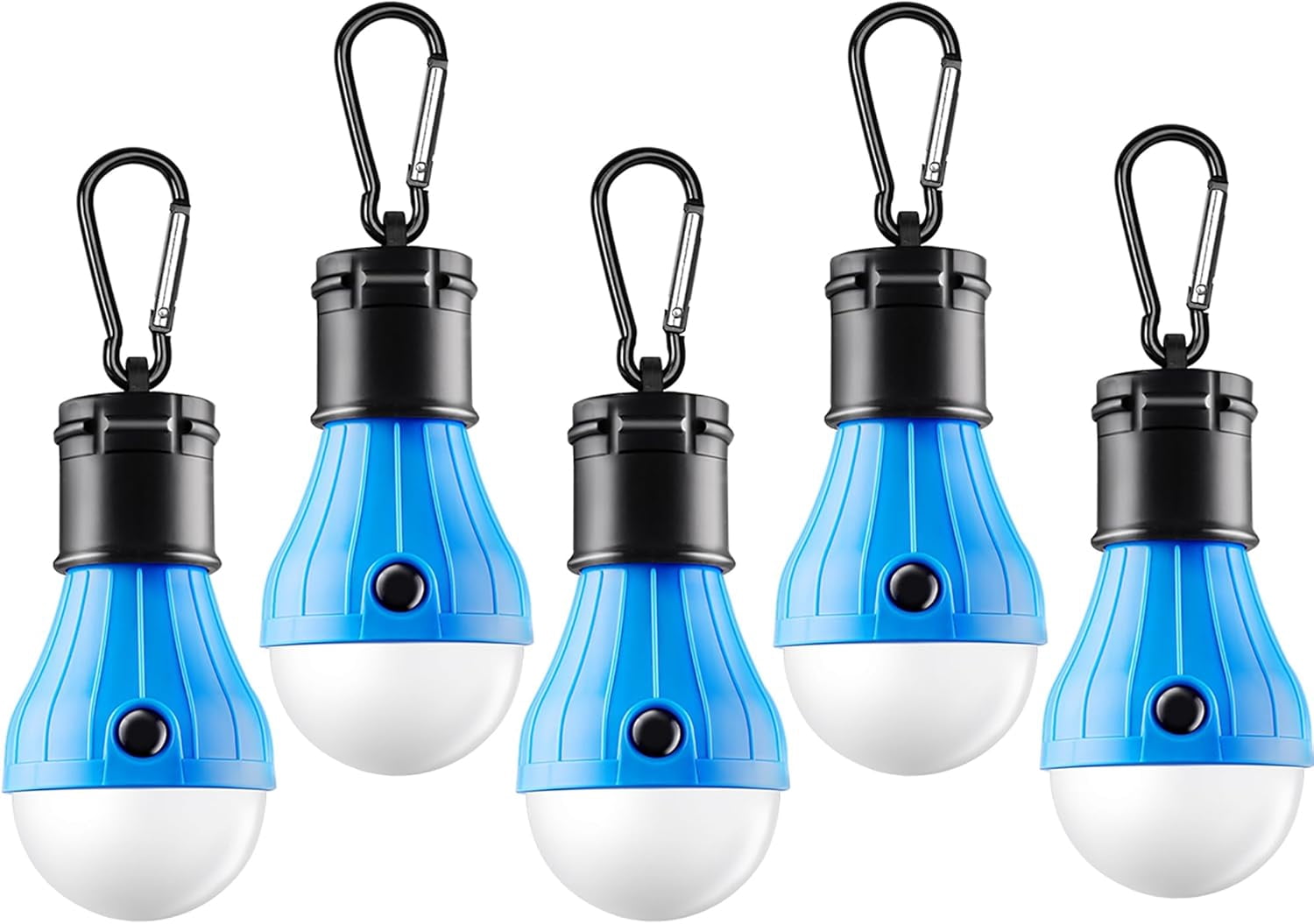 Ahot Tent Lamp Portable LED Tent Lights Blue 5 Packs Hook Hurricane ...