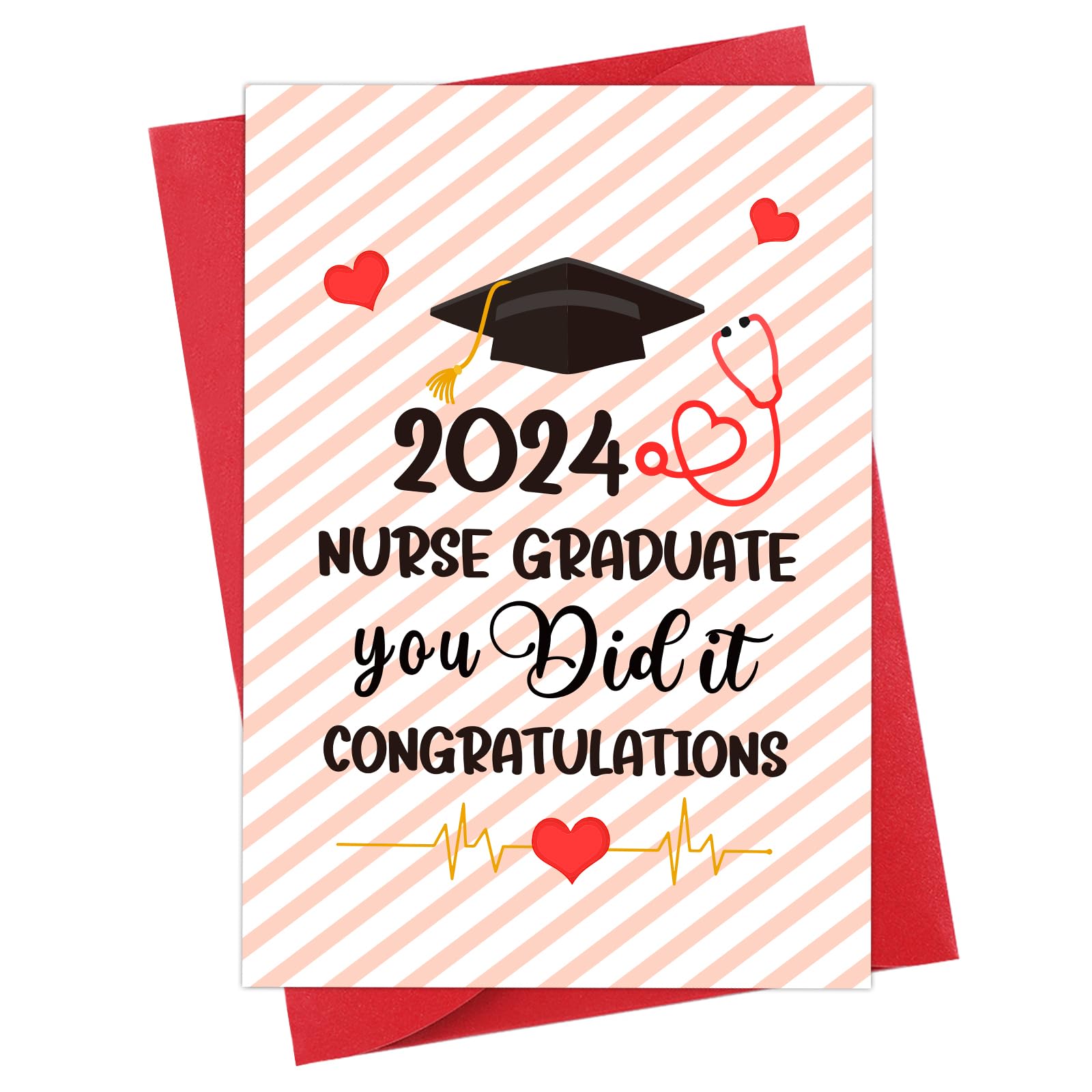FLYAB Nurse Graduation Card for Her You Did It Nurse Graduation ...