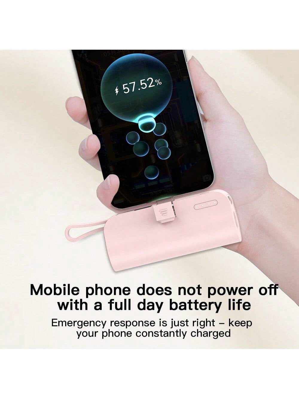 FLYARROW Mini Portable Mobile Phone Charger 5000mAh Power Bank, Built ...