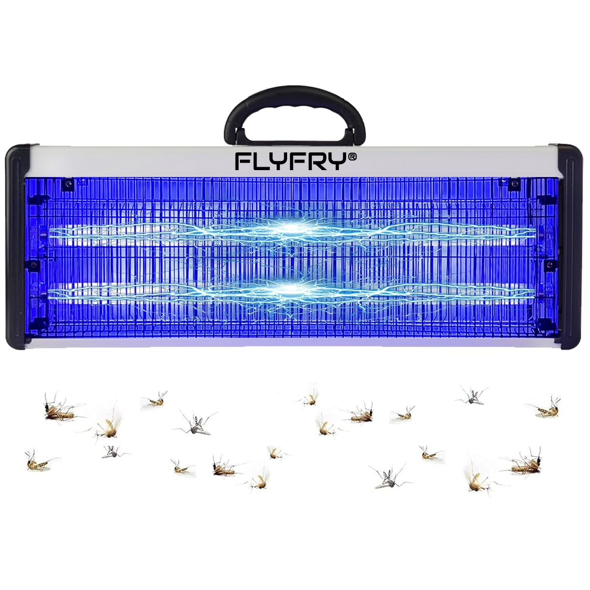 Vgf Black Solar Power Bug Zapper Mosquito Eliminator Portable Led Lamp