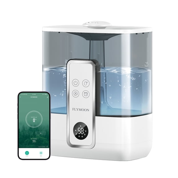 FLYMOON 5L Humidifier for Large Room, 50H Runtime Cool Mist Humidifier ...