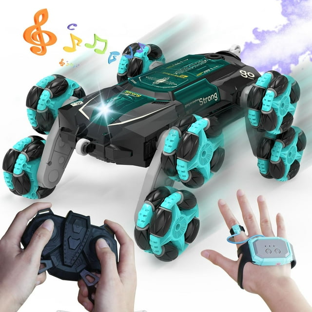 FLYNOVA Gesture Control RC Car Toys for Boys 8-13, 2.4Ghz 8WD Stunt ...