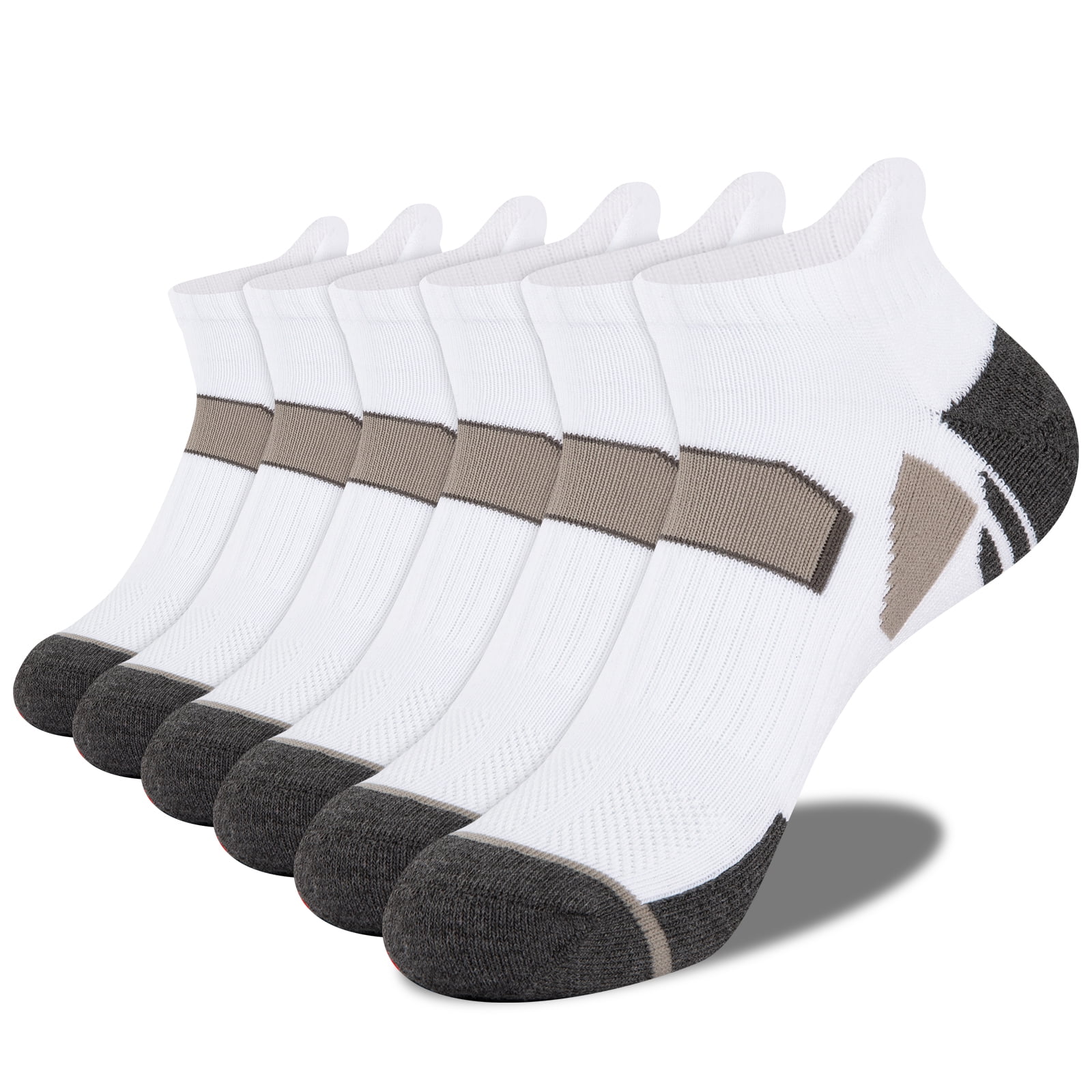 FLYRUN Mens Ankle Socks Low Cut Breathable Socks Athletic Cushioned ...