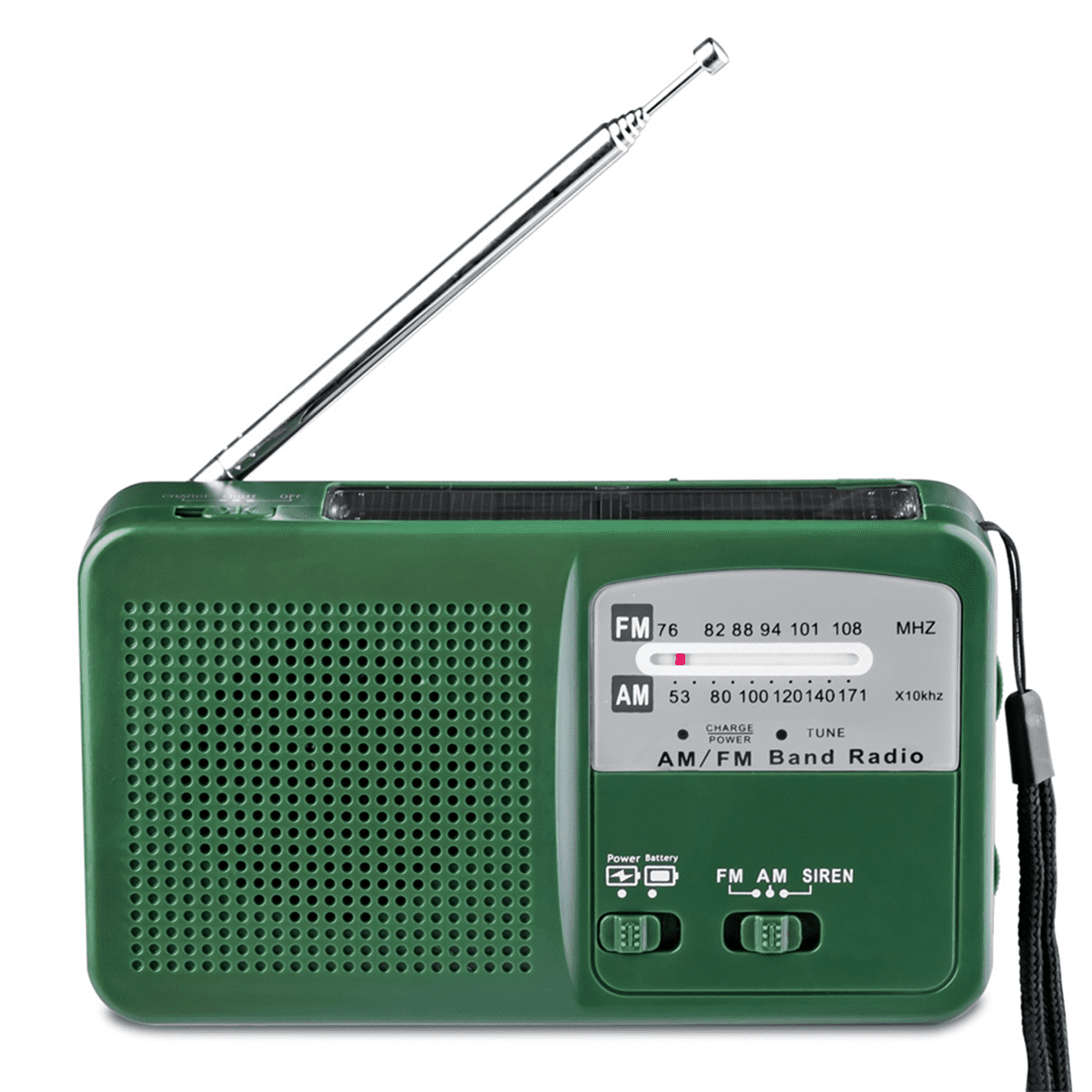 FM/AM Radio Solar Hand Crank Self Powered Radio Multifunctional ...