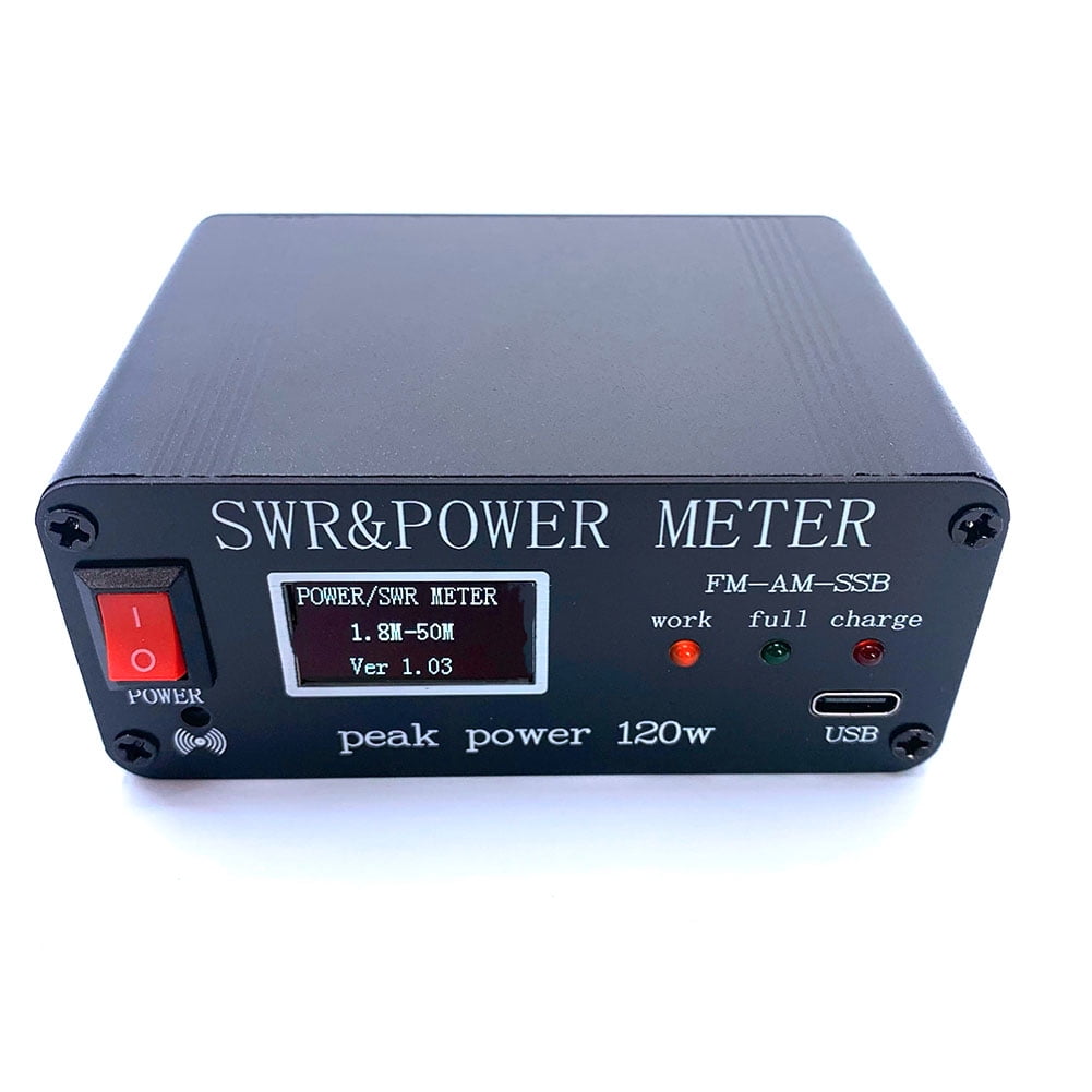FM AM SSB 1.8MHz-50MHz SWR Power Watt Meter SWR & Power Meter Power ...