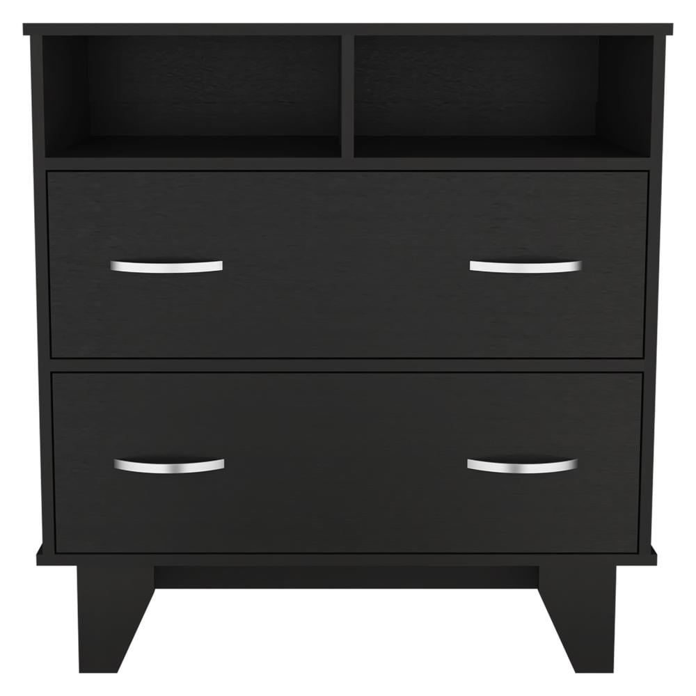 FM FURNITURE LLC Portobelo Two Drawer Dresser ,Black - Walmart.com