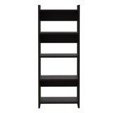 FM FURNITURE Plano Two Piece Home office Set Black Engineered Wood ...