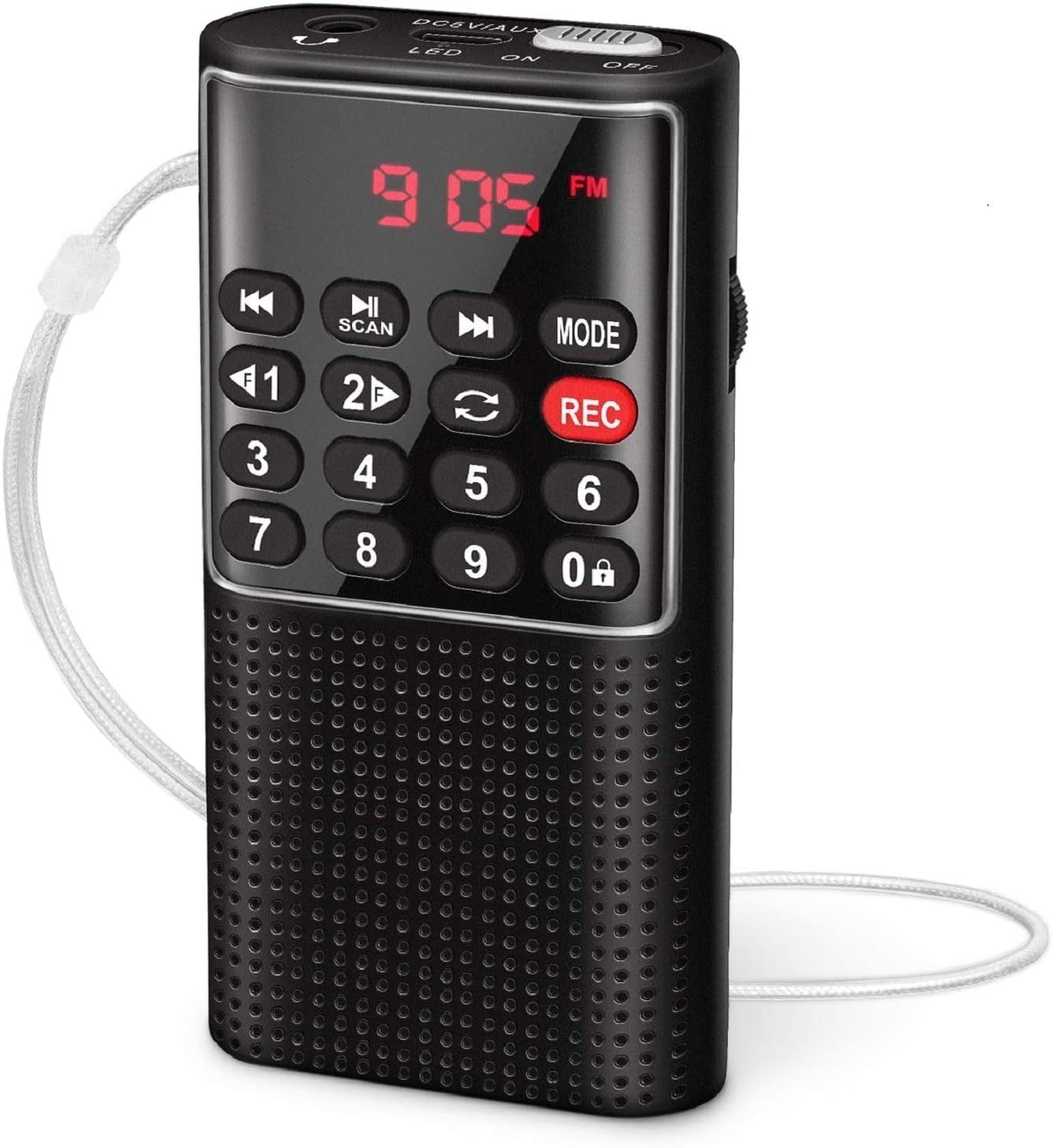 Portable FM Personal Radio, Mini Pocket Walkman Radio with Recorder ...
