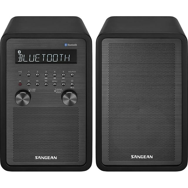 Sangean Table Top AM/FM Radio WR-50P with Remote Control and Cabinet ...