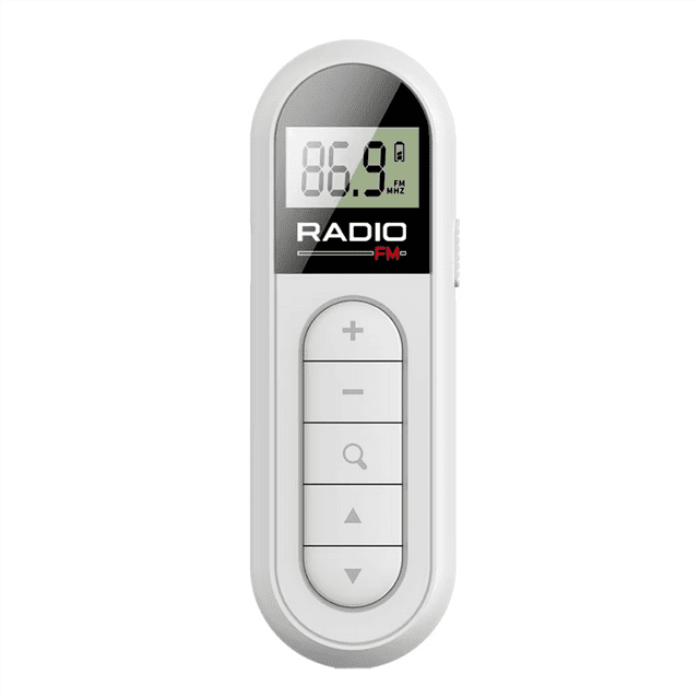 FM Radio Backlight LCD Display Mini Pocket Clip Radio with 3.5mm ...