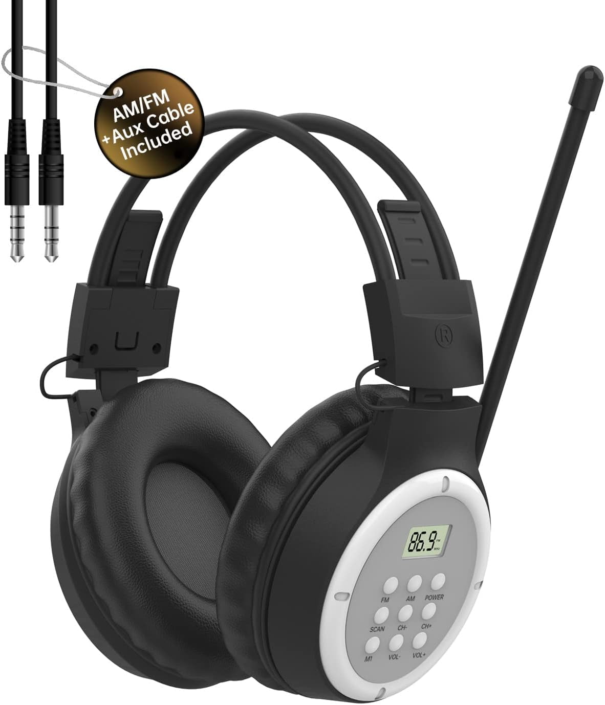 AM FM Radio Headphones, Personal Portable Headset am/fm Digital with ...